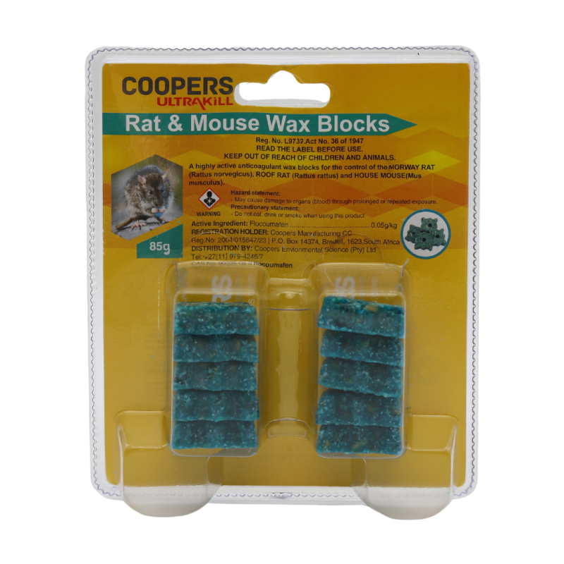 Rat & Mouse Wax Blocks 85g - Bug Bounty SA